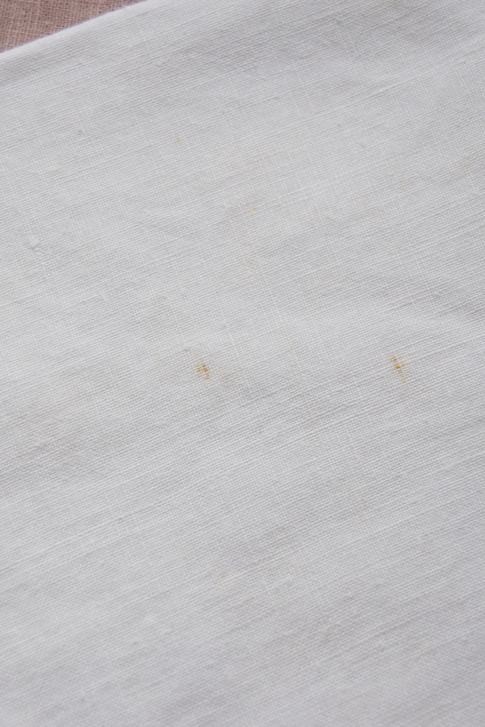 Cream Linen Napkin with Flower Motif set of 3 - Beautiful Heirloom Home